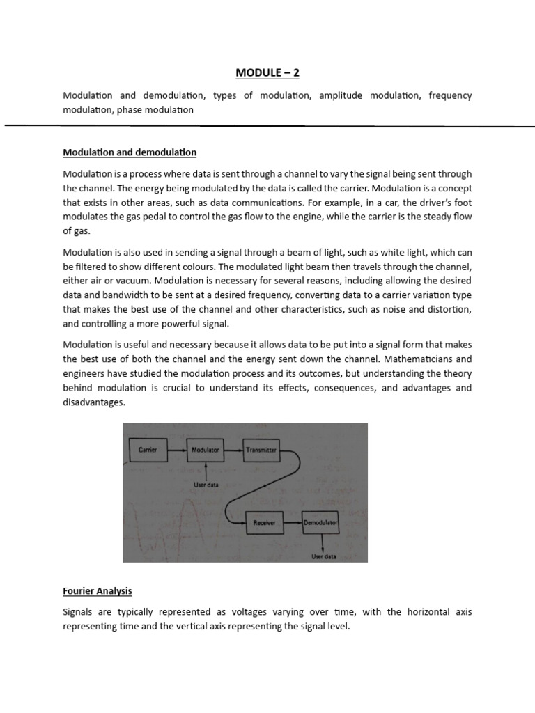 Electronic Communication Mod 2 | PDF | Modulation | Frequency Modulation