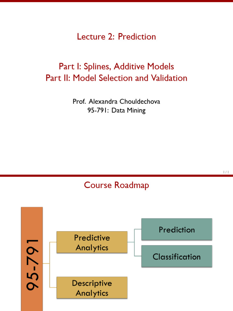 Lecture02 95791 | PDF | Spline (Mathematics) | Regression Analysis