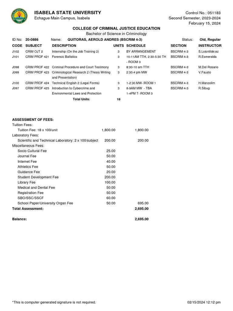 Isu Assessment Form 02152024 | Download Free PDF | Justice | Crime ...