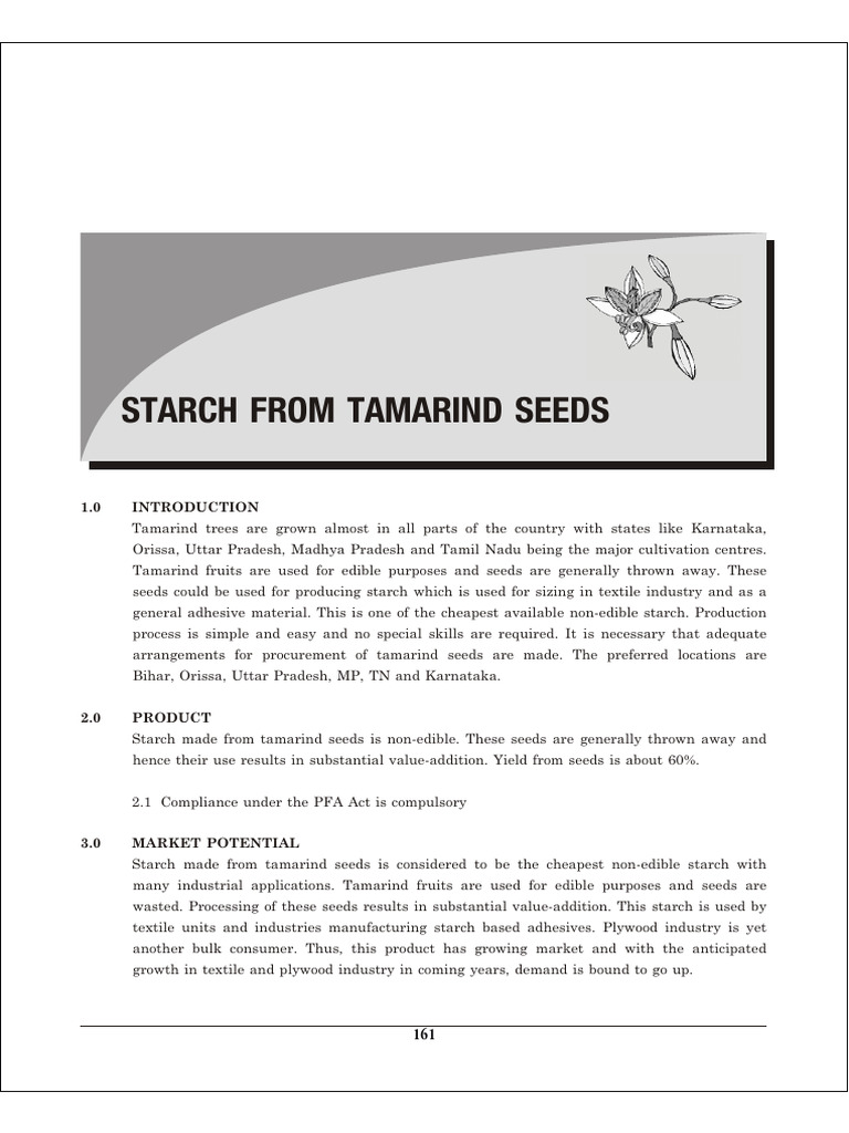 22 Starch From Tamarind Seeds | PDF