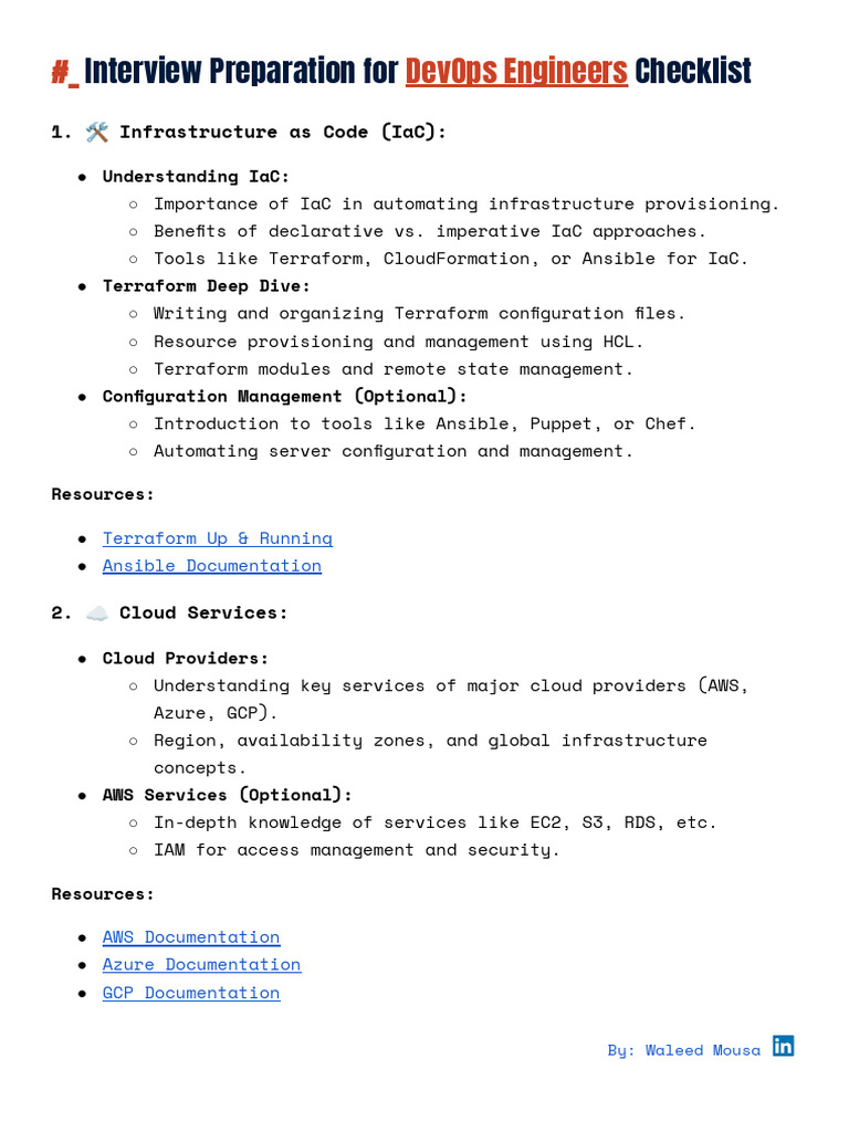 Interview Preparation For DevOps Engineers | Download Free PDF | Systems Engineering | System ...
