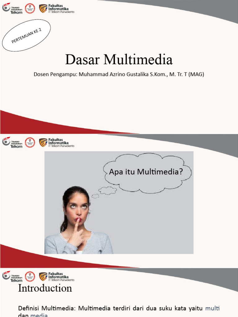 Dasar Multimedia 2 - Konsep Dasar Multimedia | PDF
