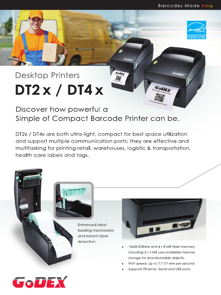 Brochure GoDEX DT2x-DT4x p01 en | PDF