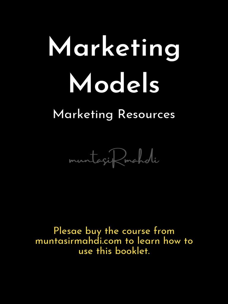 Key Marketing Models Overview | PDF