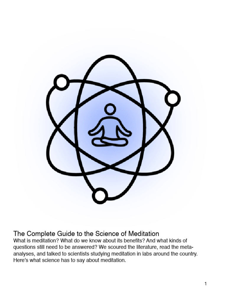 Science Of Meditation Guide 0818 Pdf Mindfulness Meditation