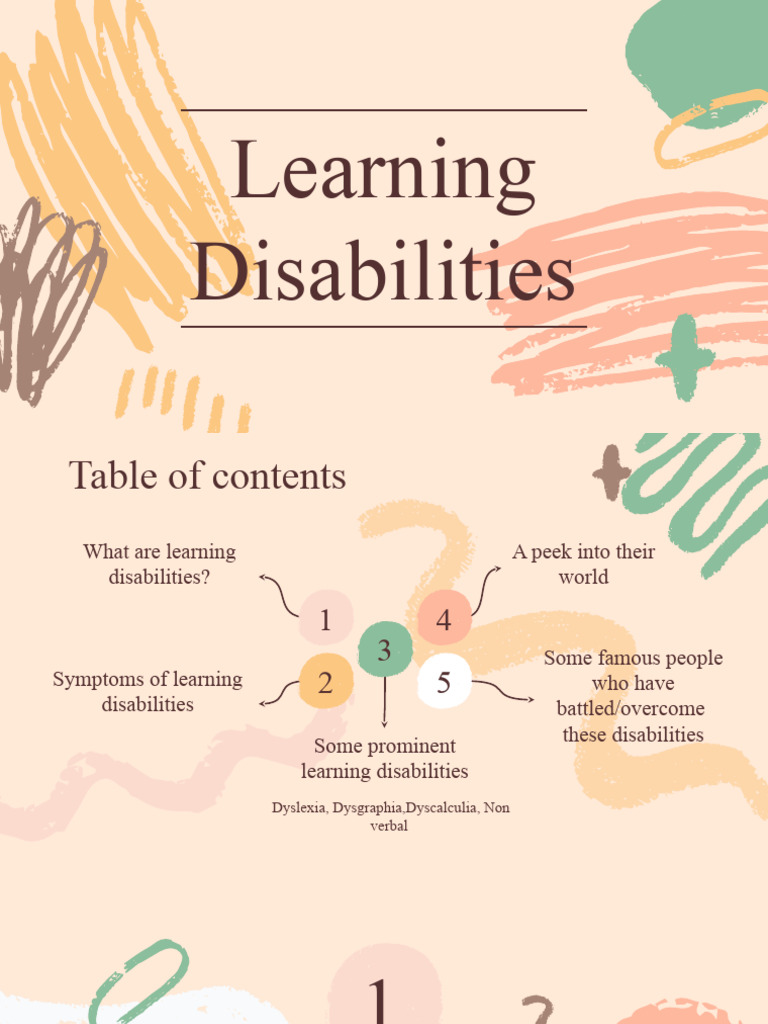 Learning Disabilities | PDF | Dyslexia | Learning Disability