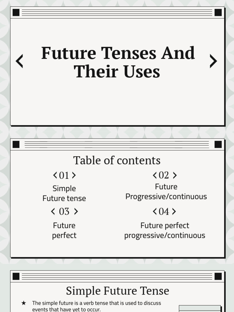 Future Tense Presentation | PDF | Verb | Grammatical Tense