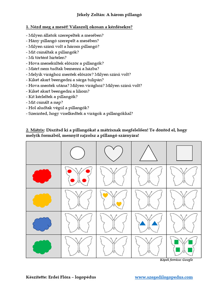 A Három Pillangó - ErdeiFlóra | PDF