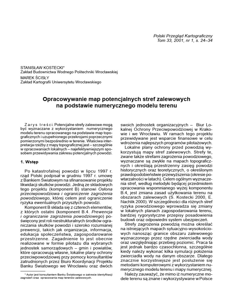 Opracowywanie Map Potencjalnych STR | PDF