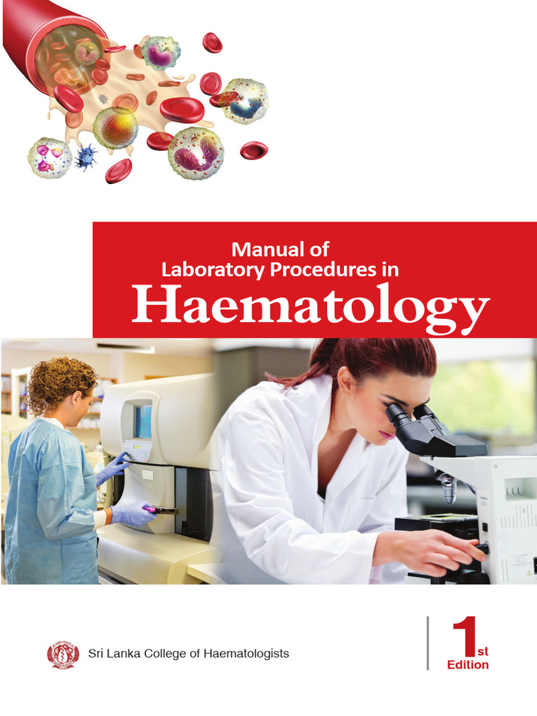 E - Copy Manual of Lab Procedures in Haematology | PDF | Calibration ...