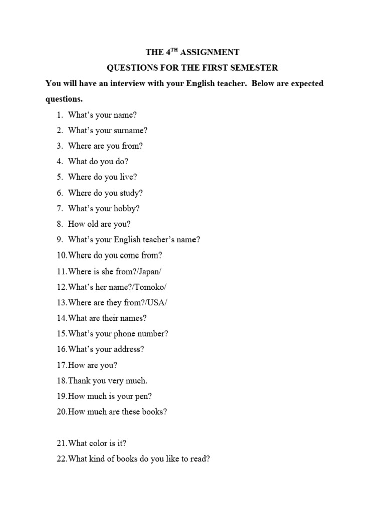 THE 4th ASSIGNMENT | PDF