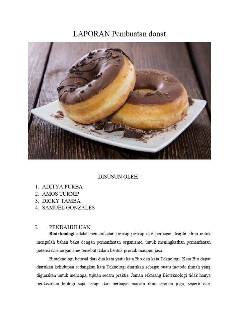 Proses Pembuatan Donat dengan Ragi | PDF | Memasak, Makanan, & Anggur