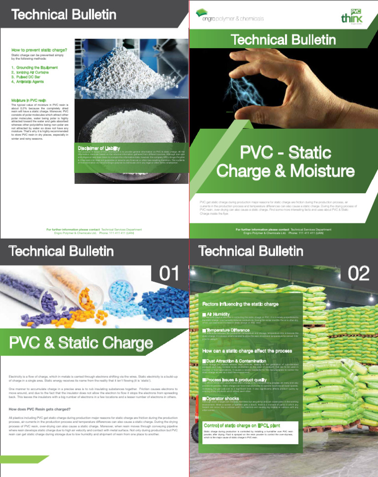 PVC Static Charge Management Guide | PDF | Electric Charge | Electron