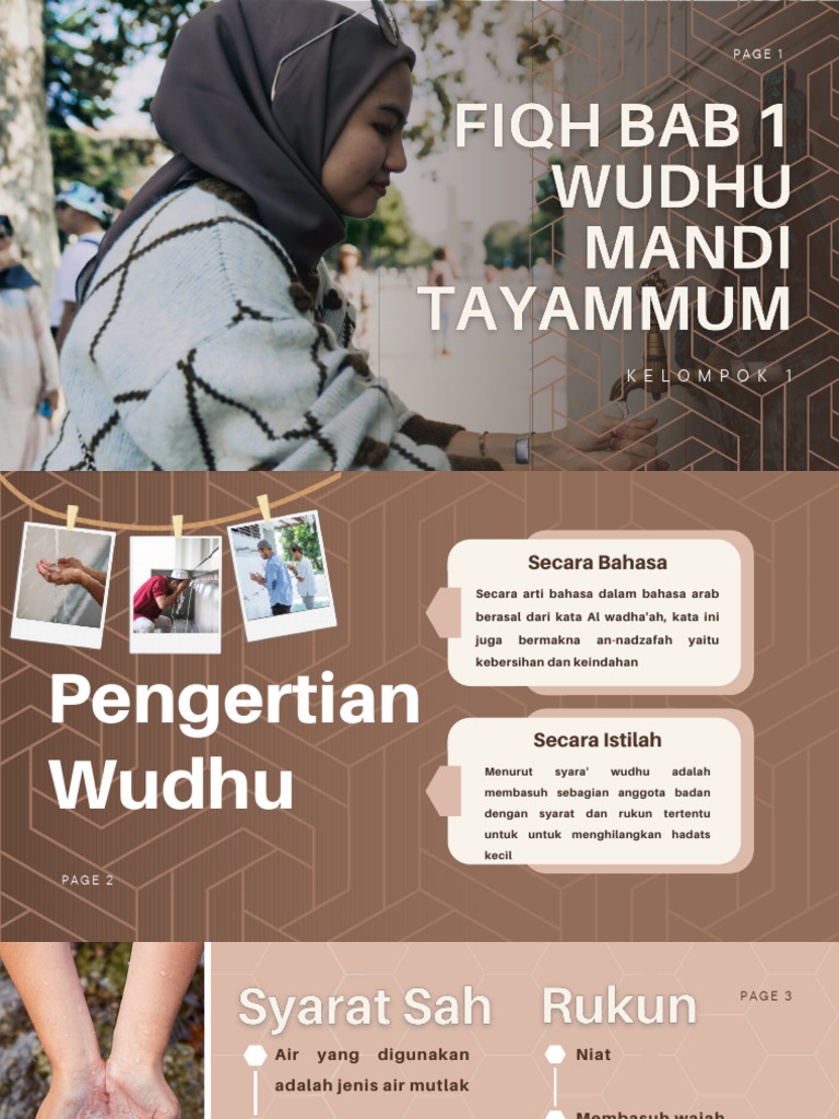 Fiqh Wudhu, Mandi, Dan Tayamum | PDF