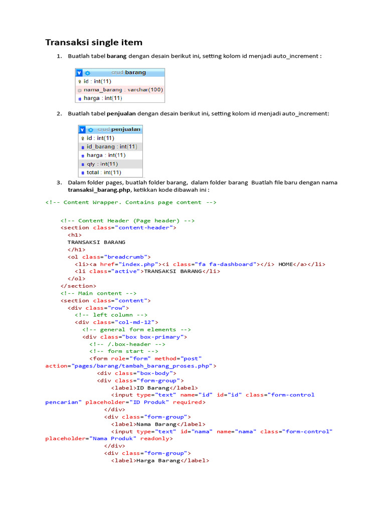 Single Dan Multi Item | PDF