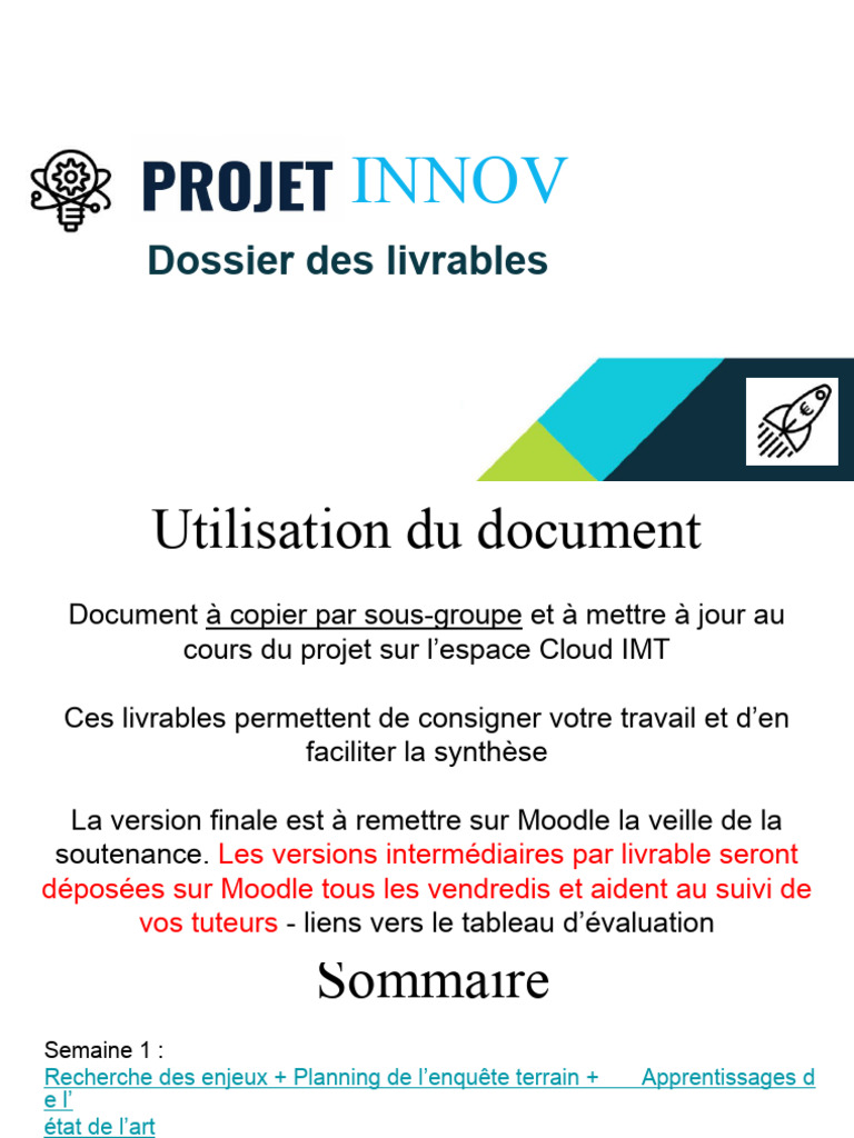 Livrables (Itératif) | PDF | Environnement naturel | Externalité