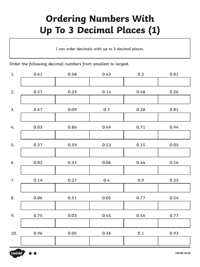 Middle Ability Sheet 1 | PDF