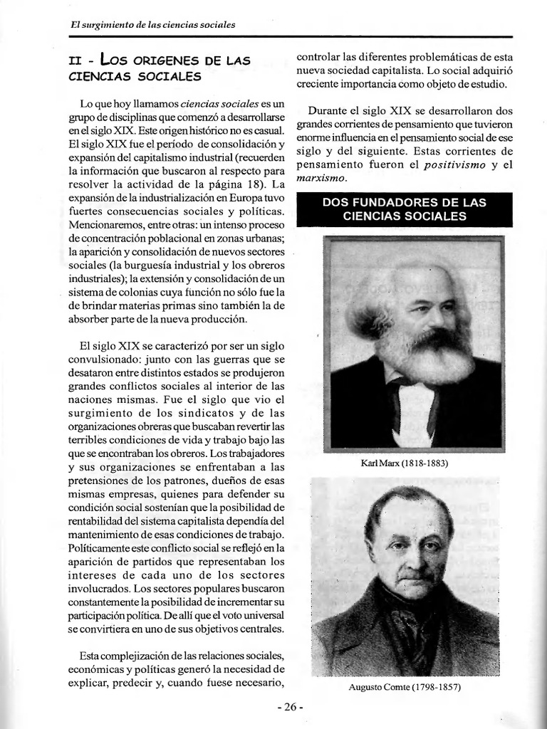 LORENZO y ZANGARO El Surgimiento de Las Ciencias Sociales | PDF ...