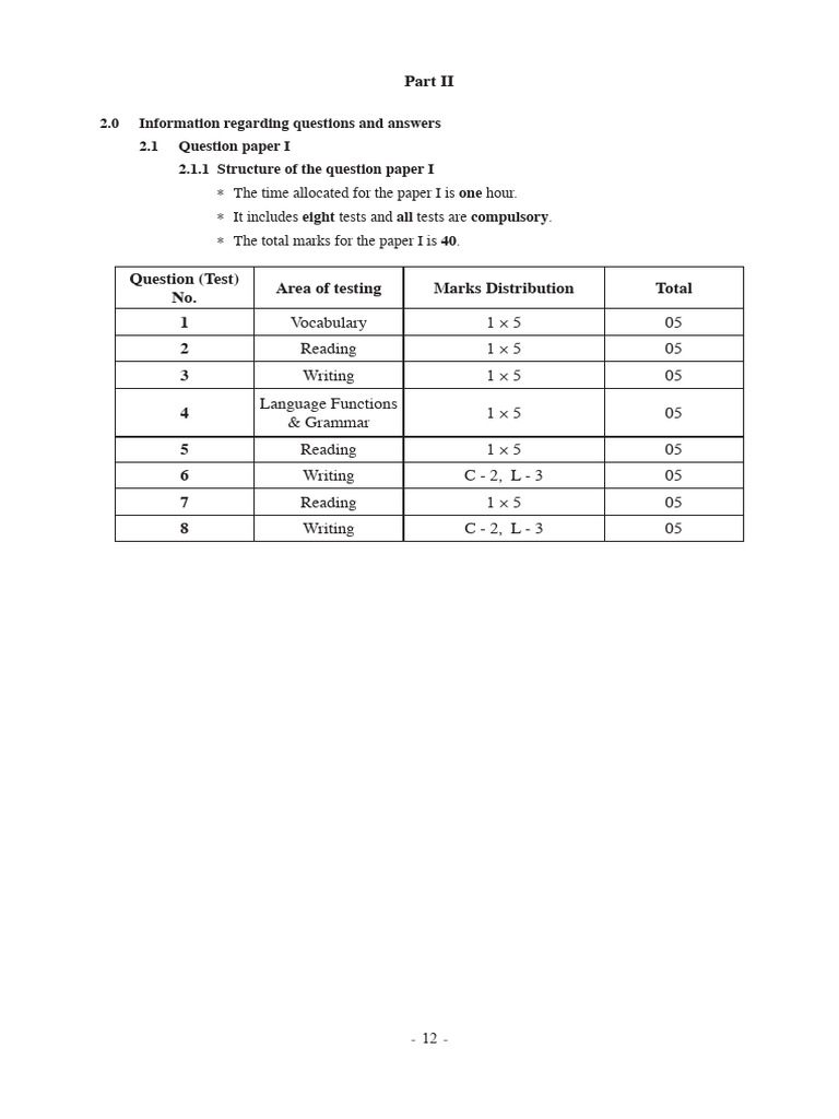 2011 OL English Past Paper and Answers | PDF | Question | Verb