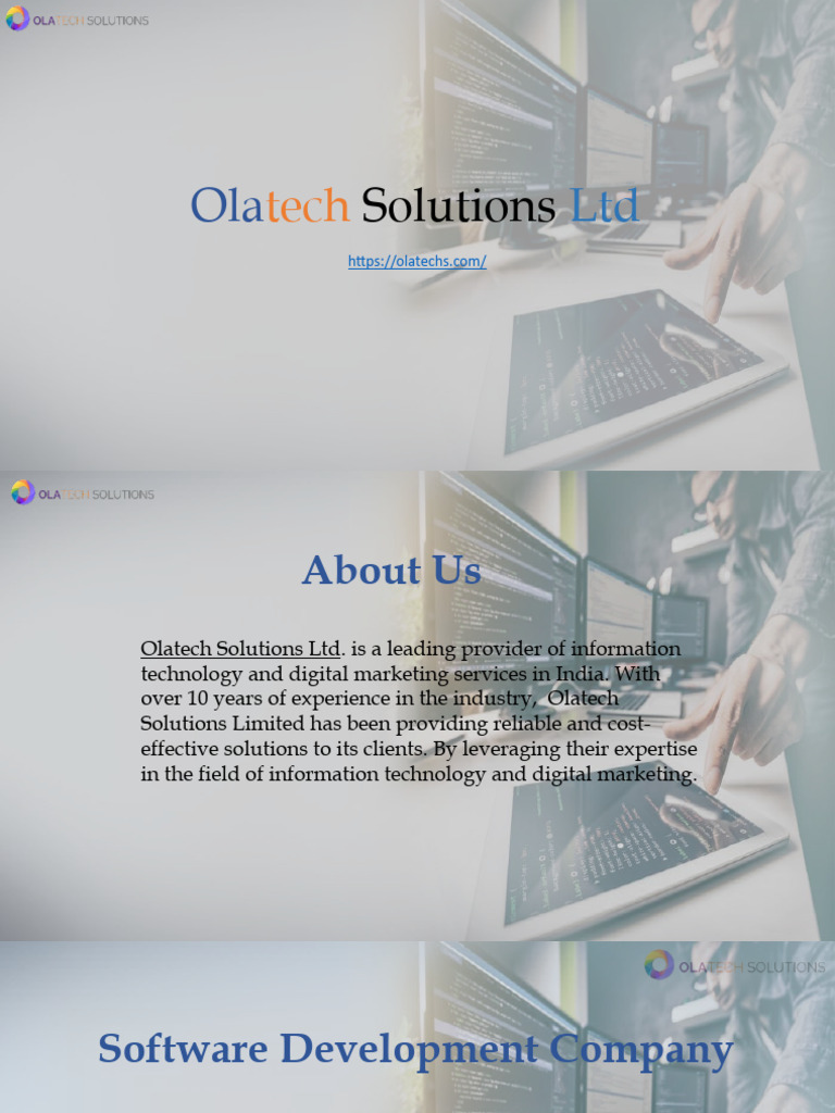Software Development Company-Olatech Solutions | PDF