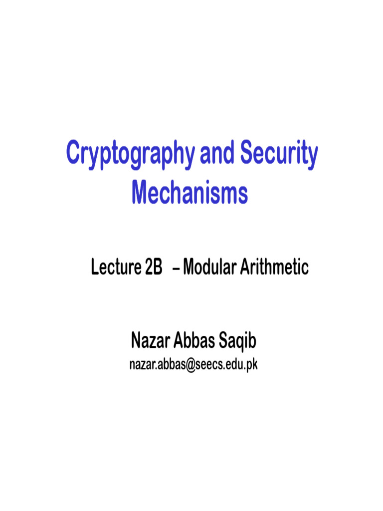 Euclidean and ExtdndEuclodean Algo | PDF | Discrete Mathematics | Mathematics