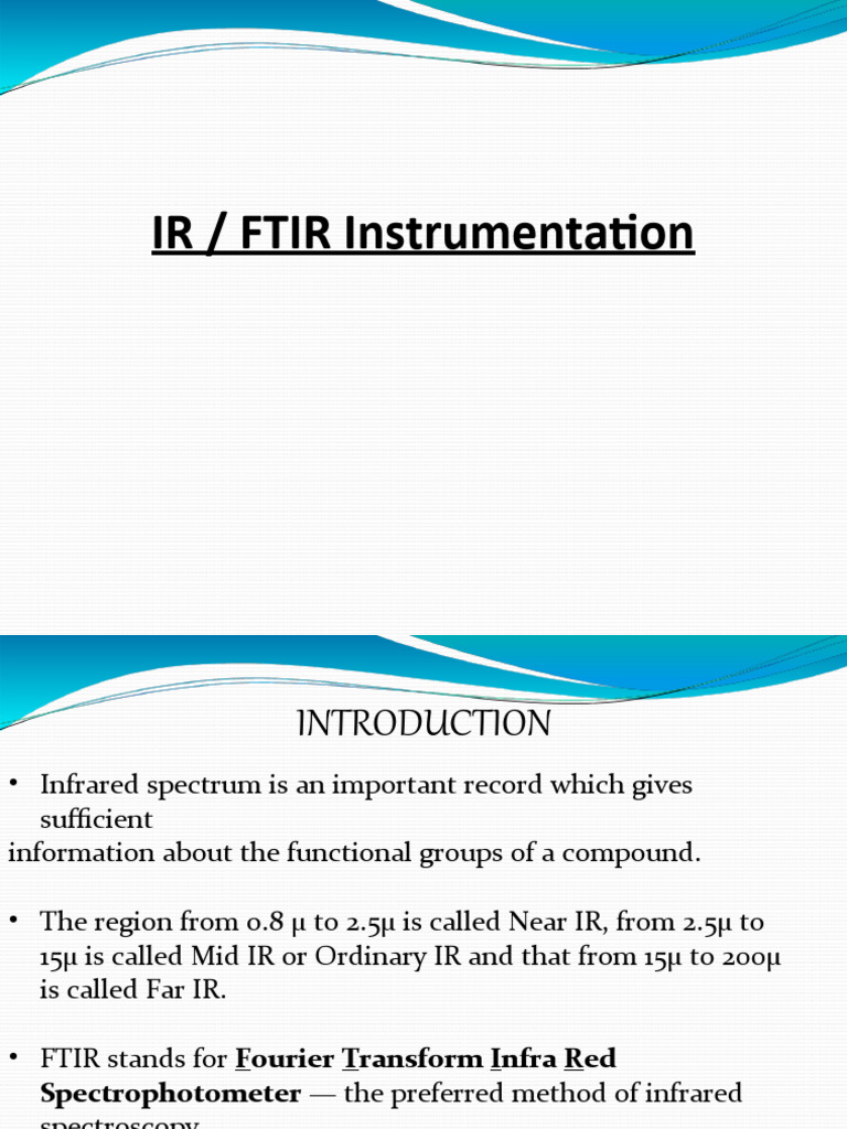 FTIR | PDF | Infrared Spectroscopy | Absorption Spectroscopy