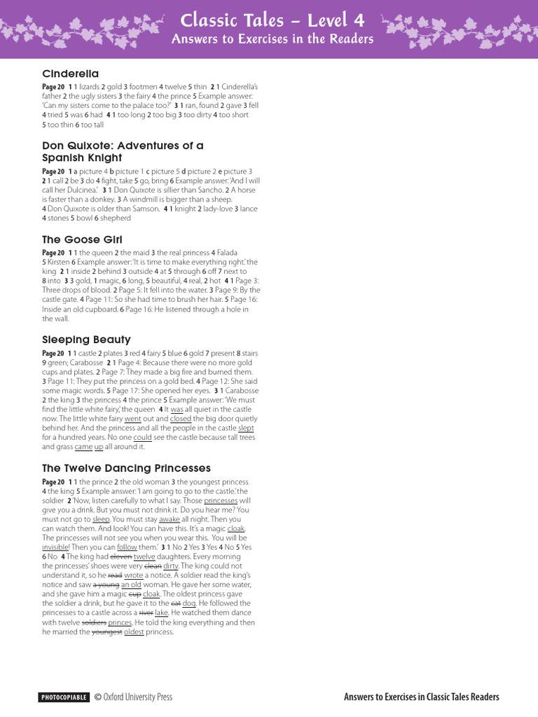 Oxford Classic Tales Keys Level4 | PDF | Don Quixote | Legendary Creatures