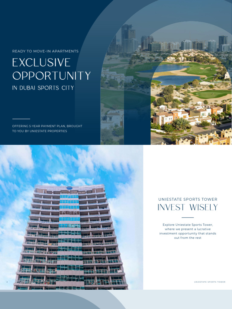 Uniestate Sports Tower - English | PDF | Dubai | Drawing