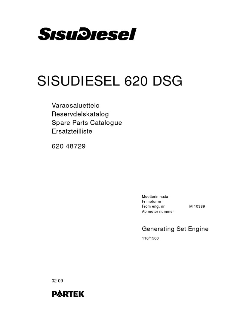 SISUDIESEL - 620 - DSG Ersatzteilkatalog | PDF