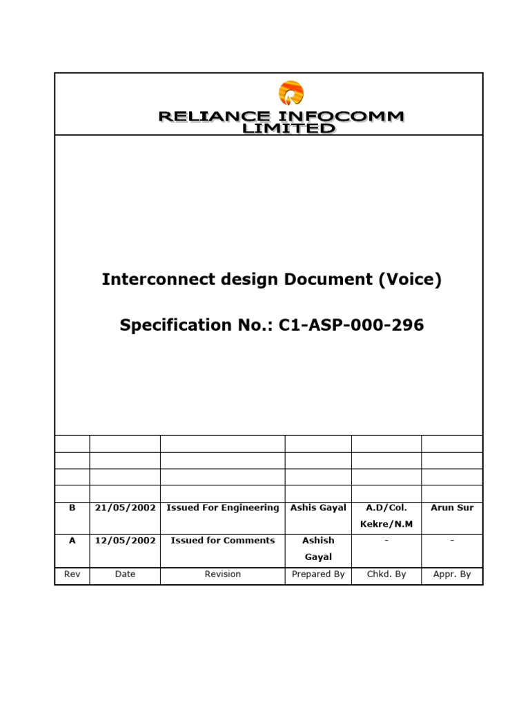 Interconnect Design Document | PDF | Telecommunications | Computing