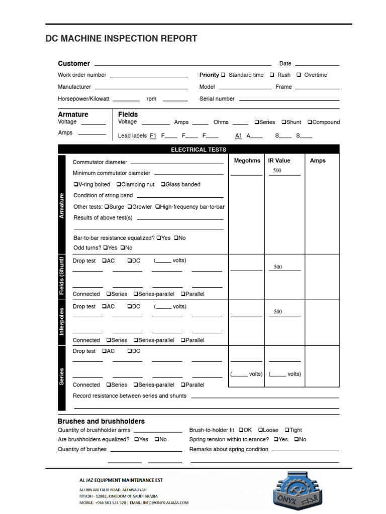 DC Inspection Report | PDF | Manufactured Goods | Physical Quantities
