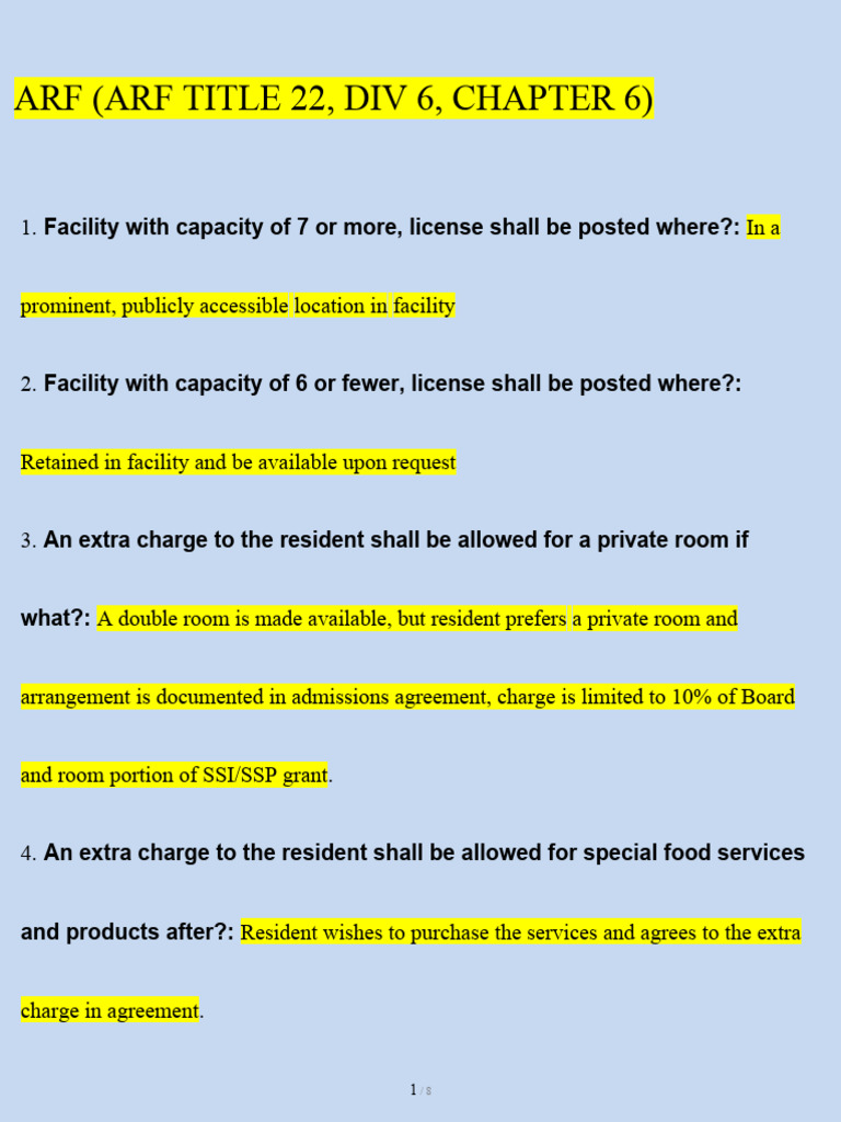 Arf (Arf Title 22, Div 6, Chapter 6) | PDF | Refrigerator | Room