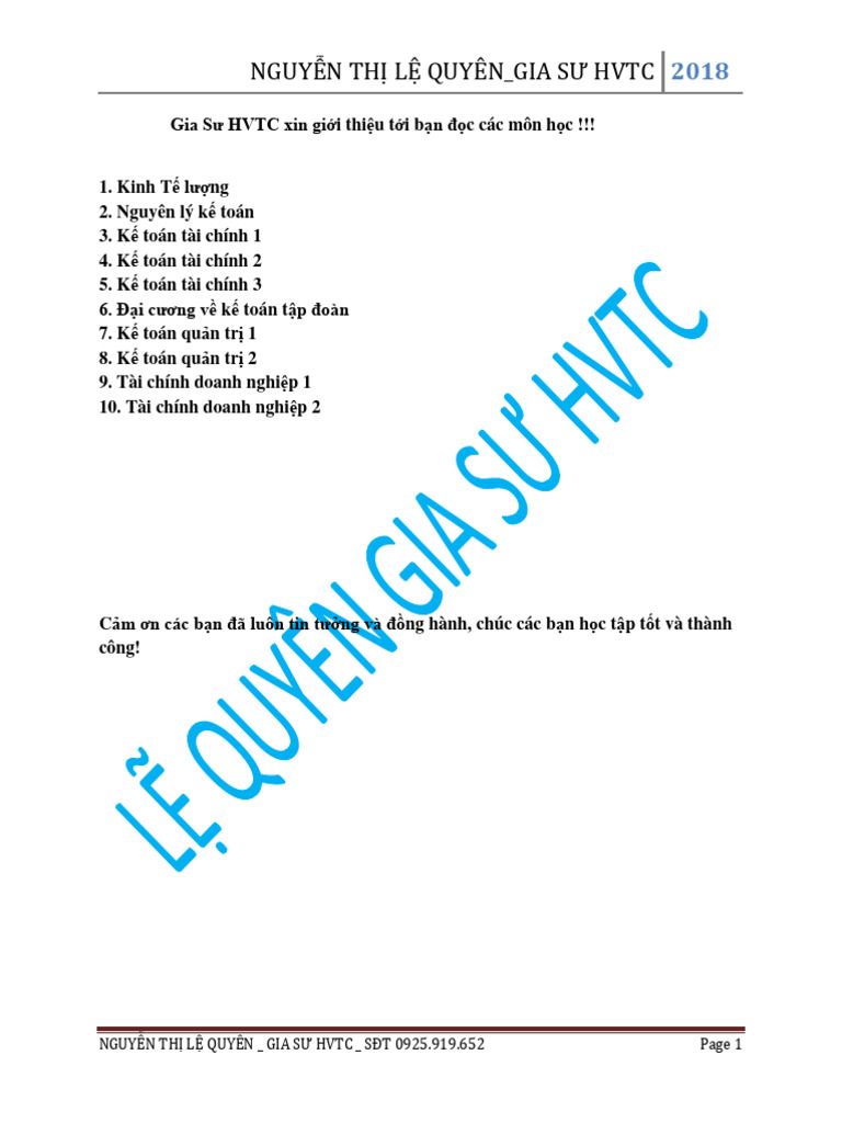 BÀI TẬP KTTC3 CHỊ QUYÊN | PDF