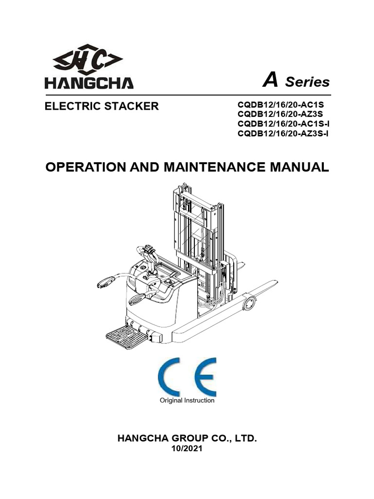 A Series Electric Stacker Manual | PDF | Elevator | Switch
