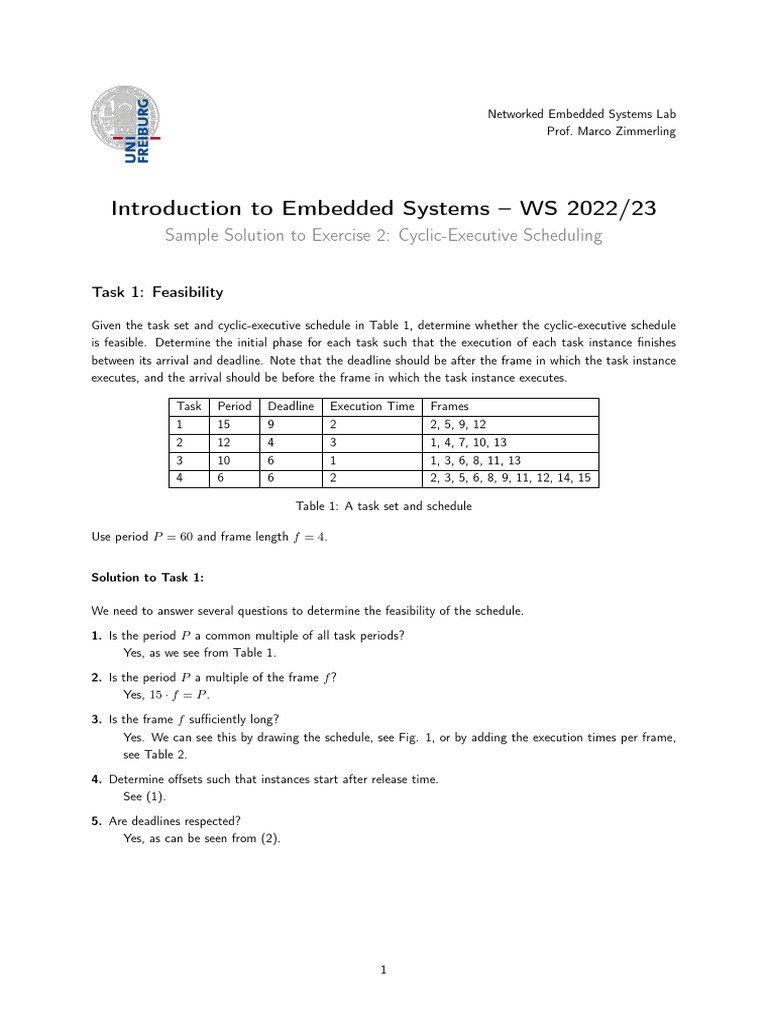 Exercise2 - Solution Introduction For Embedded Systems | PDF ... Exercise2 - Solution Introduction For Embedded Systems | PDF ...
