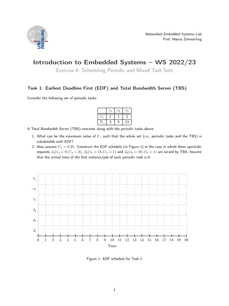 Exercise 4 - Introduction To Embedded Systems | PDF | Algorithms ...
