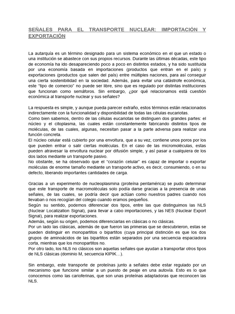 Señales para El Transporte Nuclear - Importación y Exportación | PDF ...