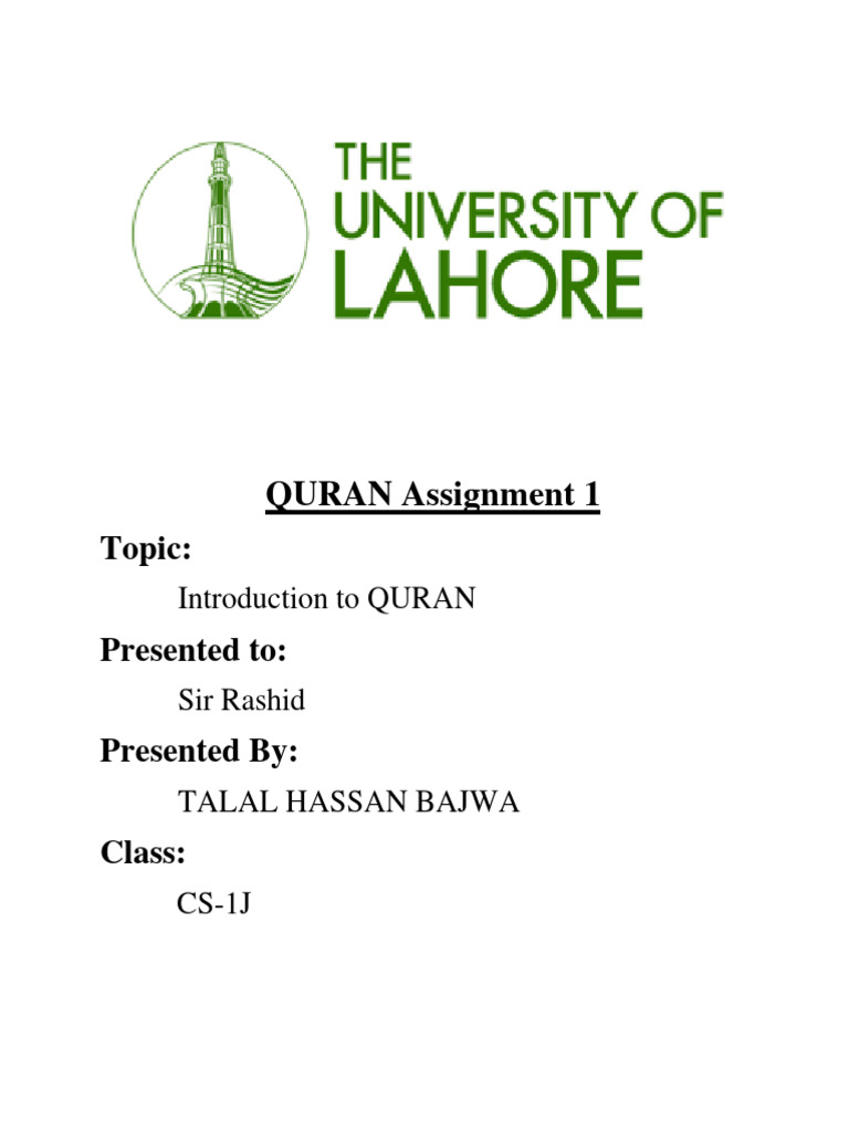 Introduction To Quran | Download Free PDF | Surah | Quran