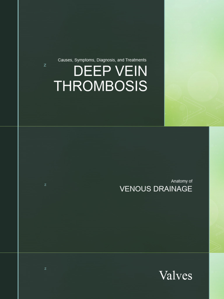 Deep Vein Thrombosis Pdf