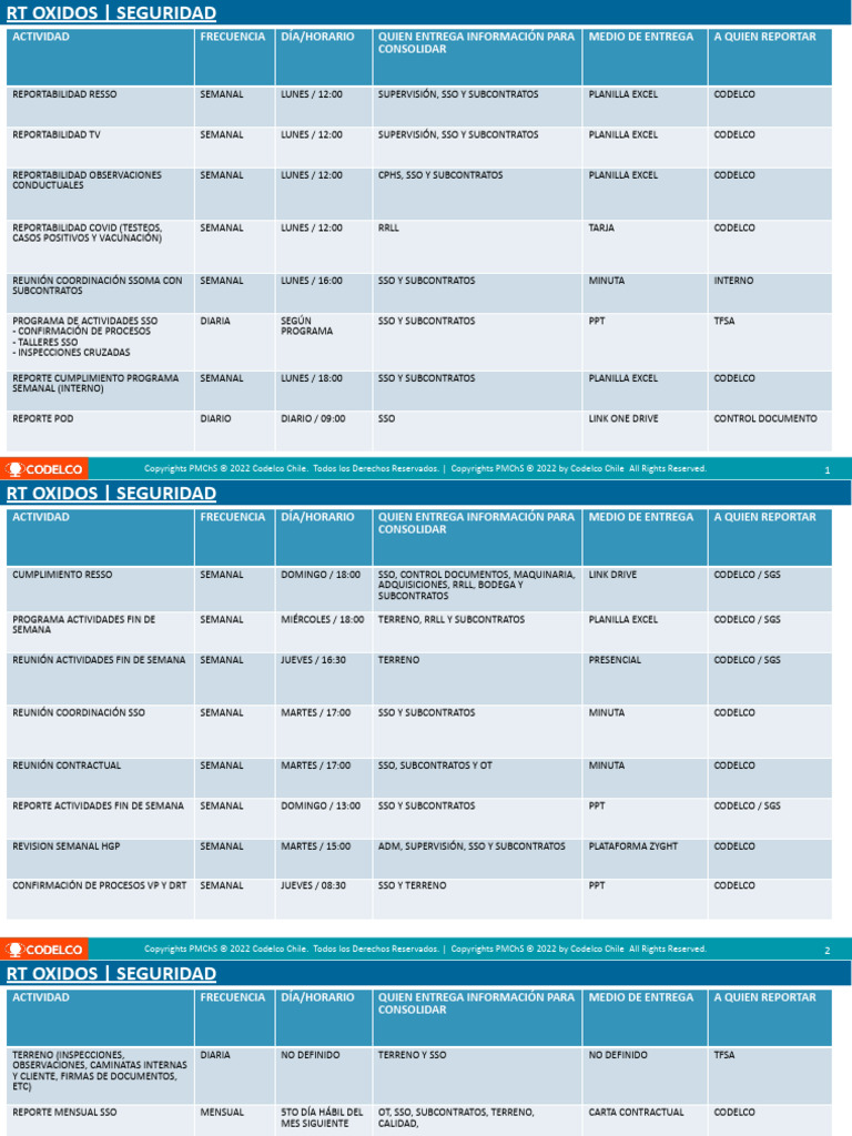 Actividades Sso | PDF | Negocios