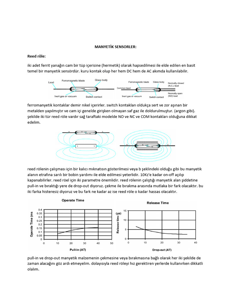 MANYETİK SENSORLER (1) (1) - Birleştirildi | PDF