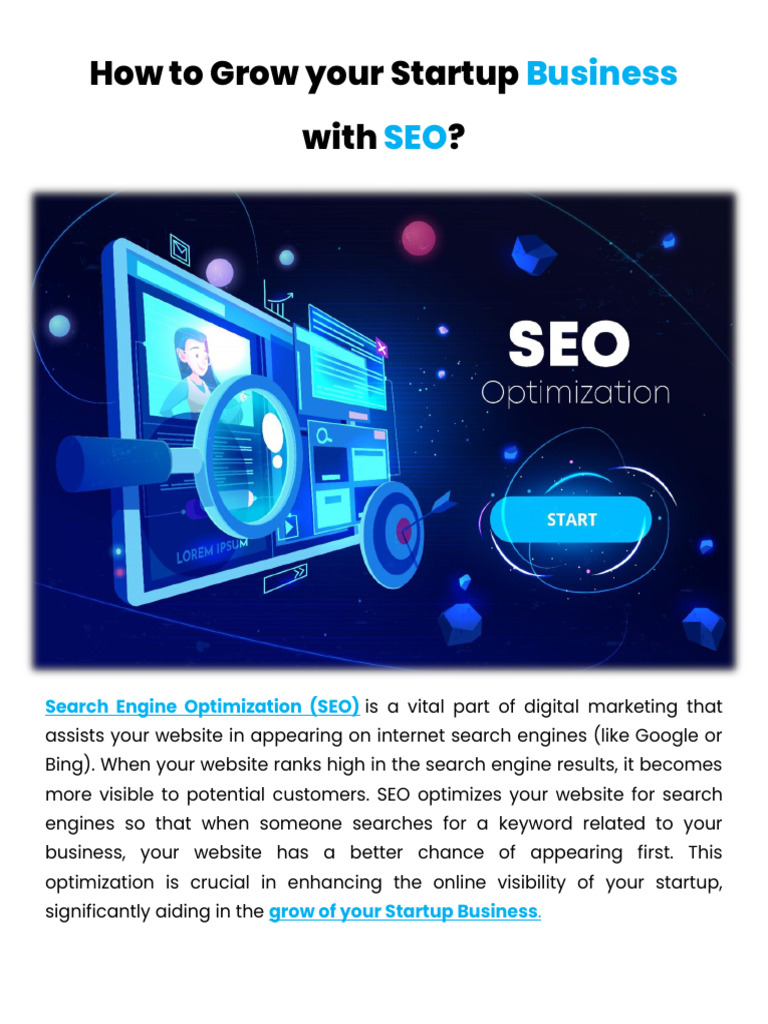 SEO Strategies for Startup Growth | PDF | Search Engine Optimization | Hyperlink