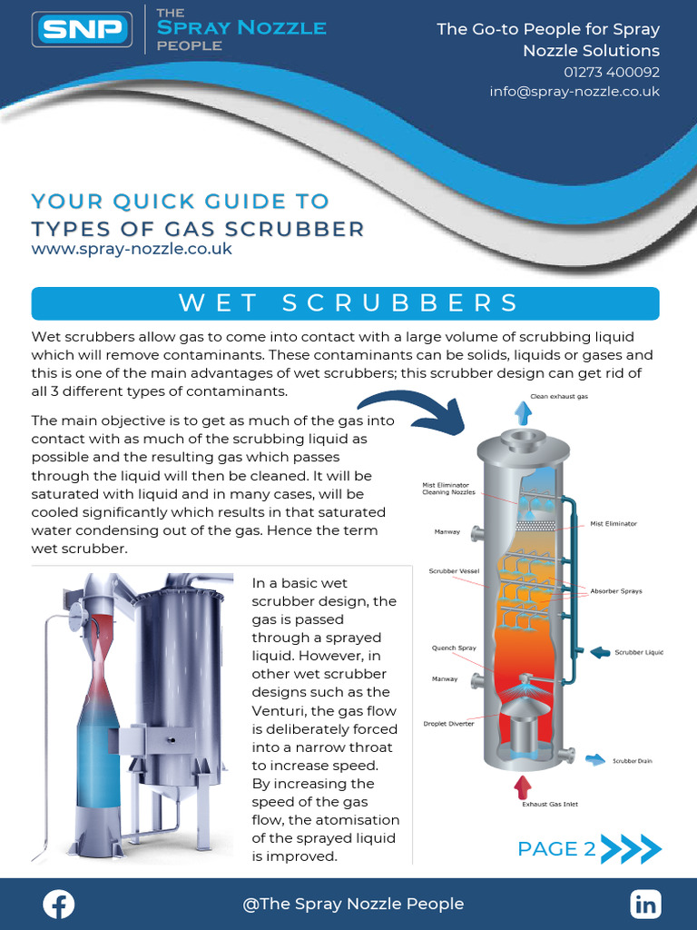 Gas Scrubber Types Explained | PDF | Gases | Industrial Processes