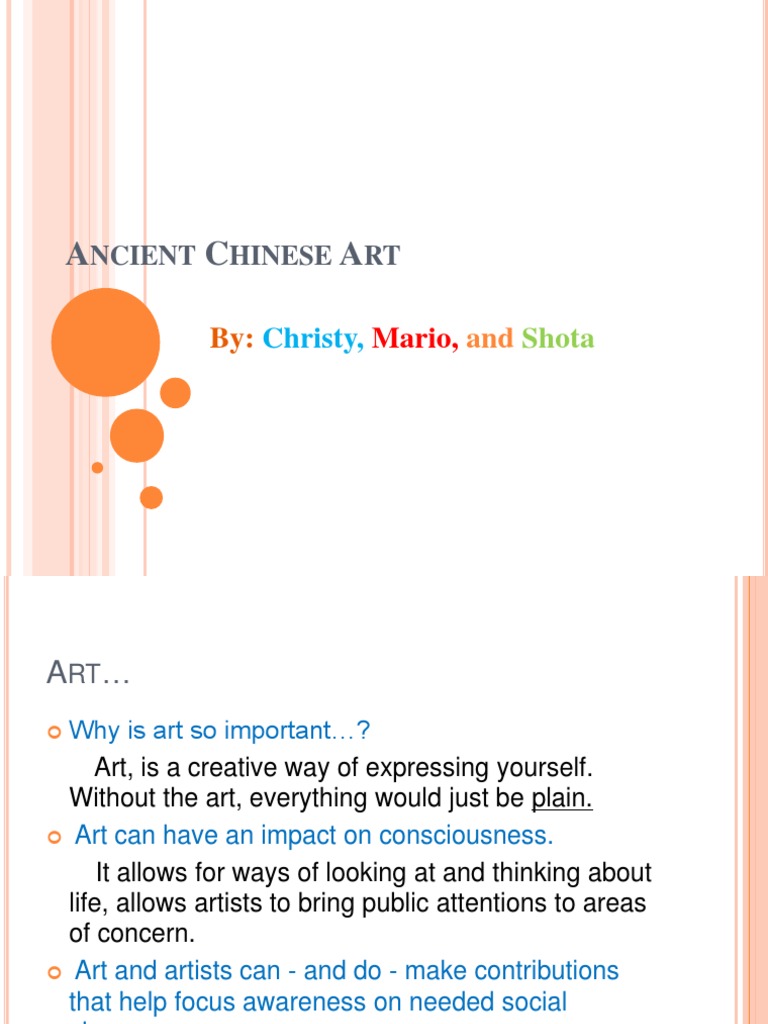 Ancient Chinese Art Power Point Finally Final | PDF | Jewellery ...