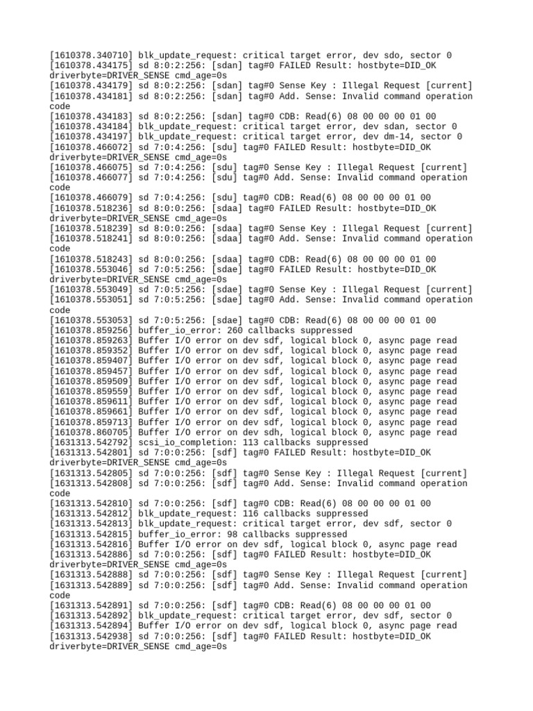 Dmesg Logs | PDF | File System | Computer Data