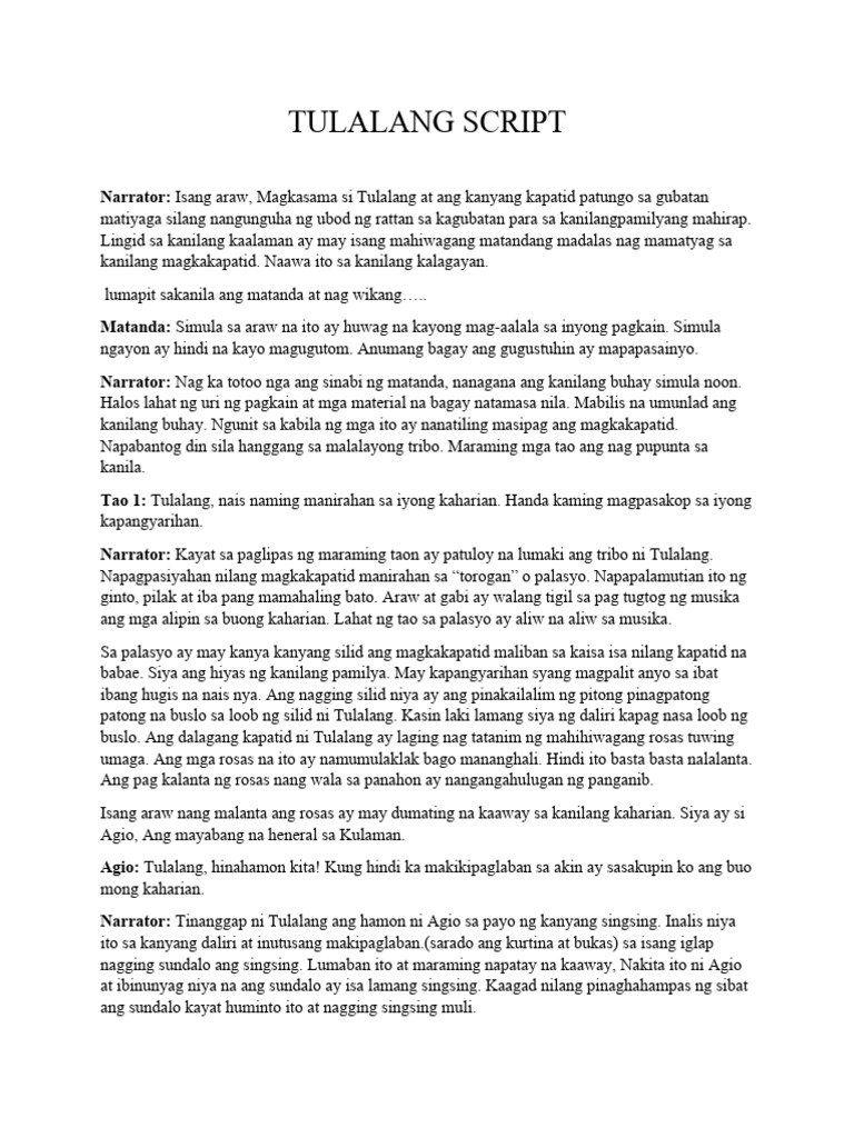 Tulalang Script | PDF