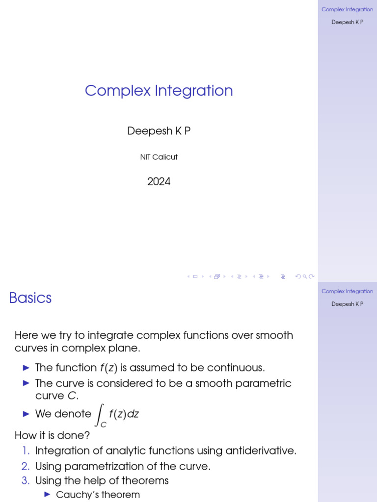 Complex Integration | PDF
