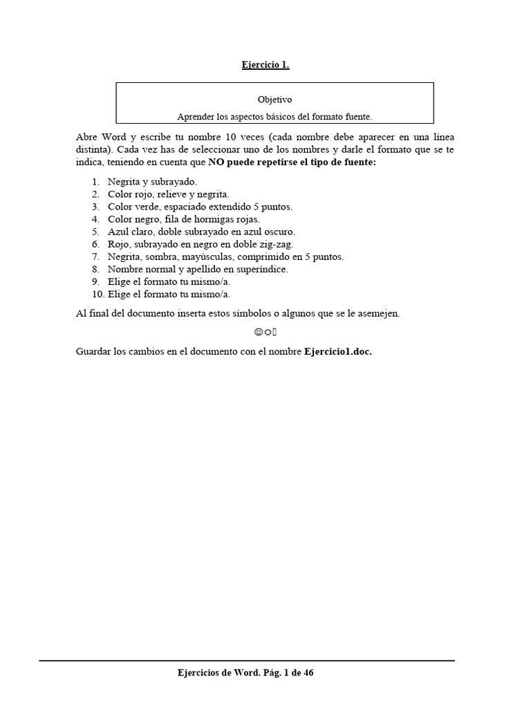 Word - Ejercicios Resueltos | PDF