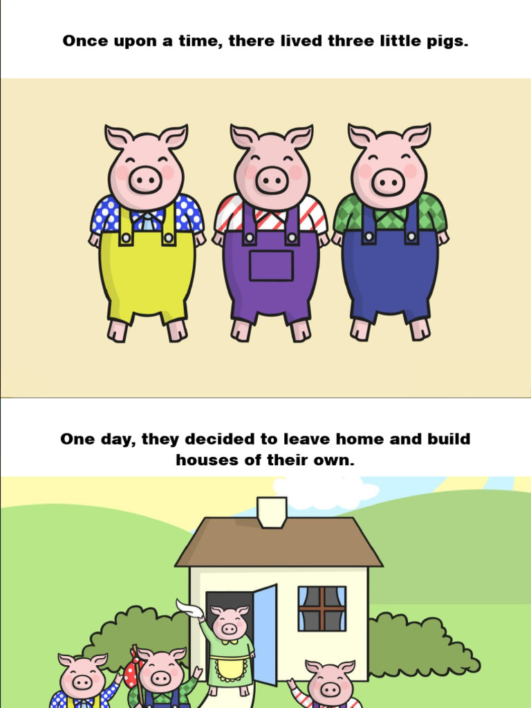 Three Little Pigs and the Big Bad Wolf | PDF