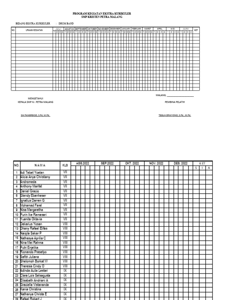 Dafnil Ekskul 2022 - 2023 | PDF
